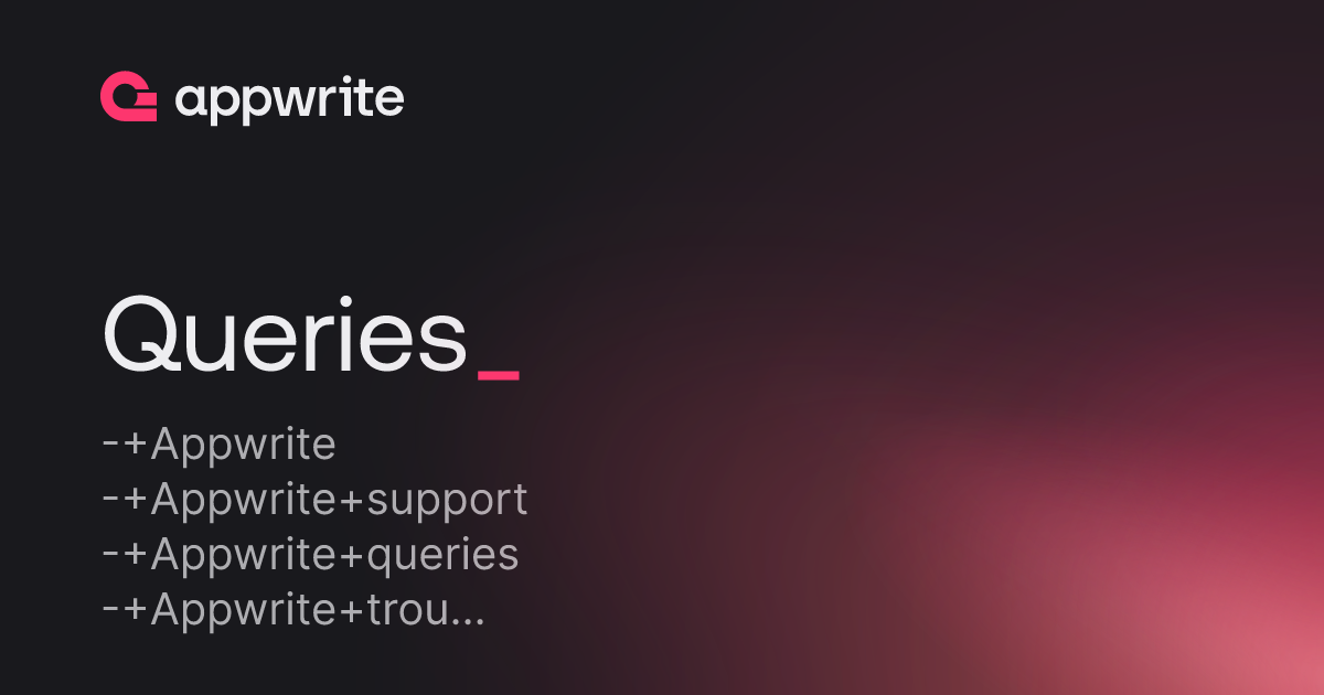 Queries Threads Appwrite