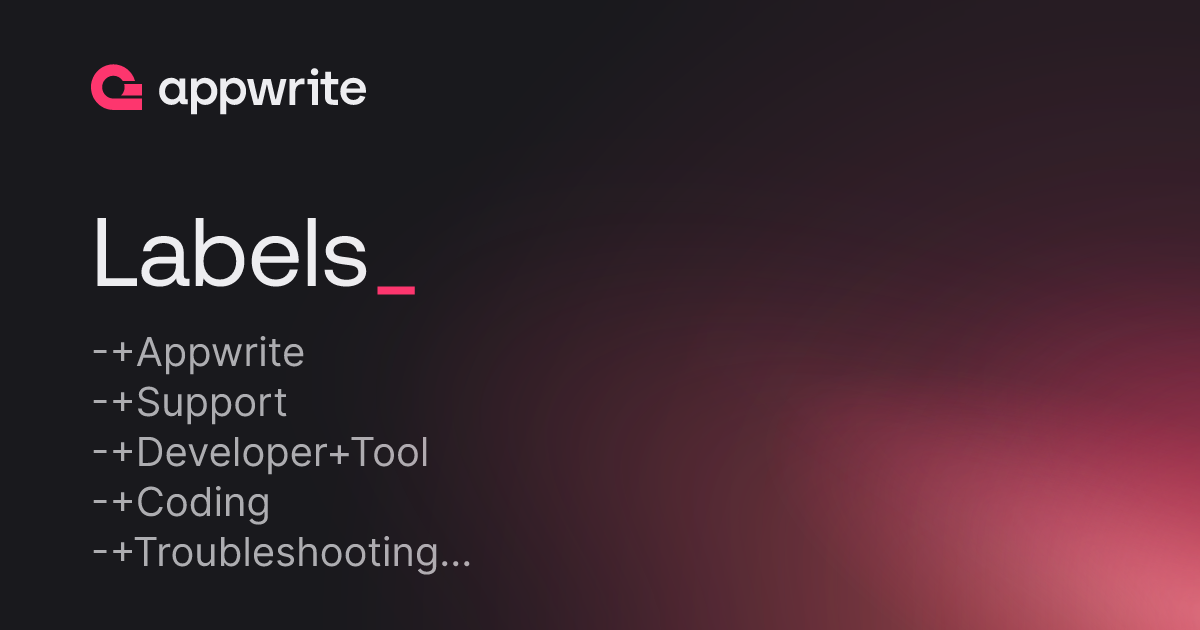 Labels - Threads - Appwrite