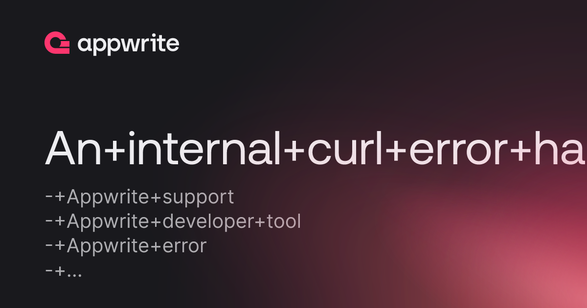 An Internal Curl Error Has Occurred Within The Executor Error Msg