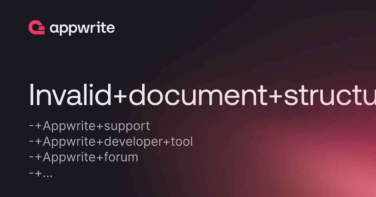 Invalid Document Structure Missing Required Attribute Date Threads