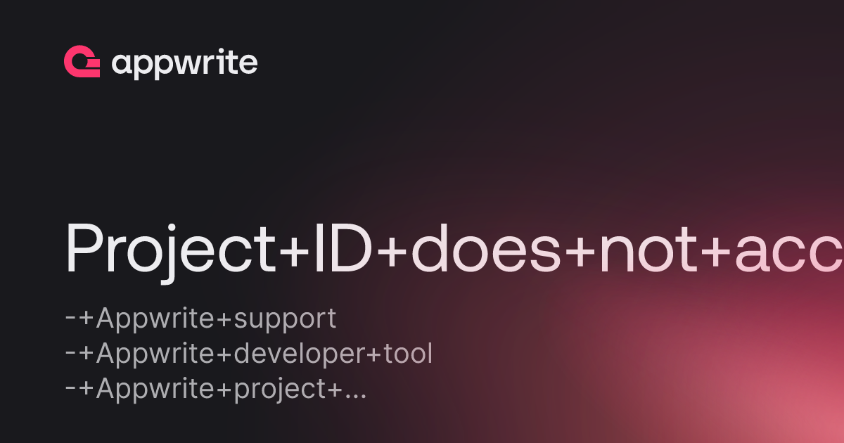 Project Id Does Not Accept Uppercase Underscores And Periods Threads