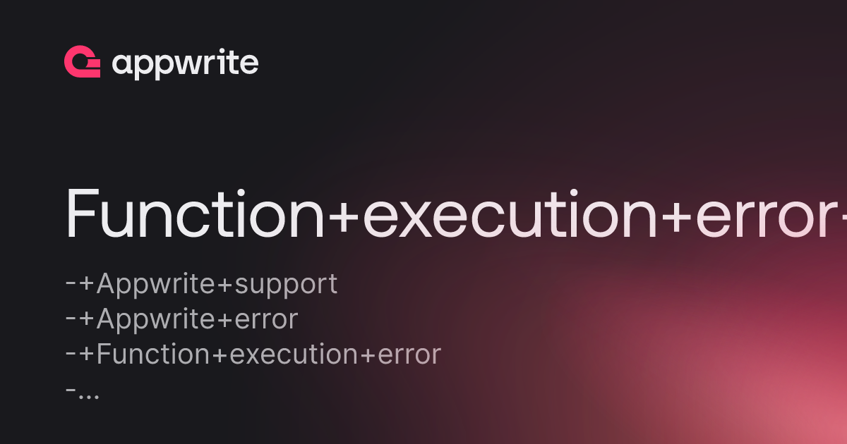 Function Execution Error Cannot Find Module Usrlocalserversrcfunctionmainjs Threads