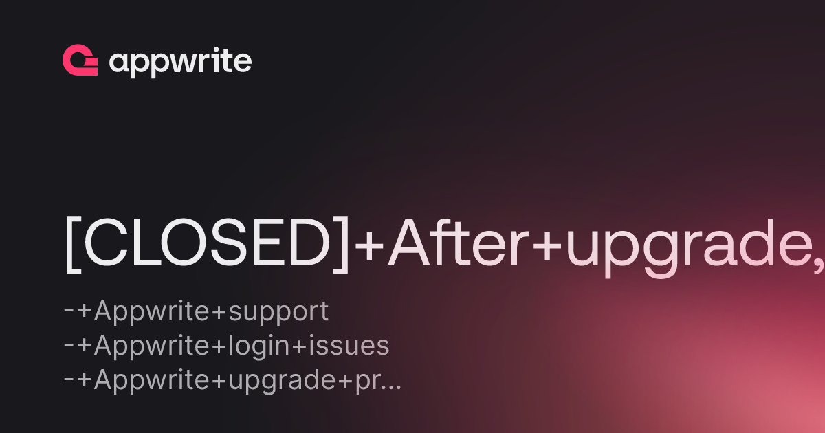 Closed After Upgrade Cannot Login With User From Cli Or Console