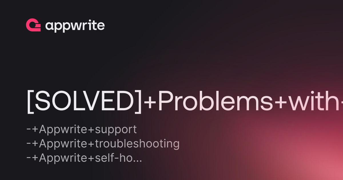 Solved Problems With Adding A New Document In Appwrite Via Function Threads Appwrite