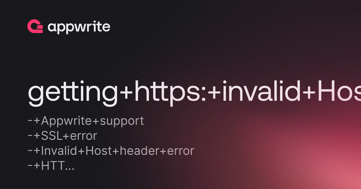 getting http: invalid Host header error when issuing ssl - Threads ...