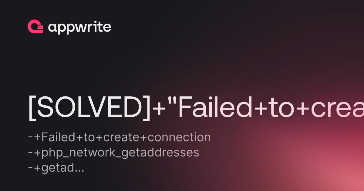 [SOLVED] "Failed to create connection: php_network_getaddresses: getaddrinfo failed" on 1.4.1 ...