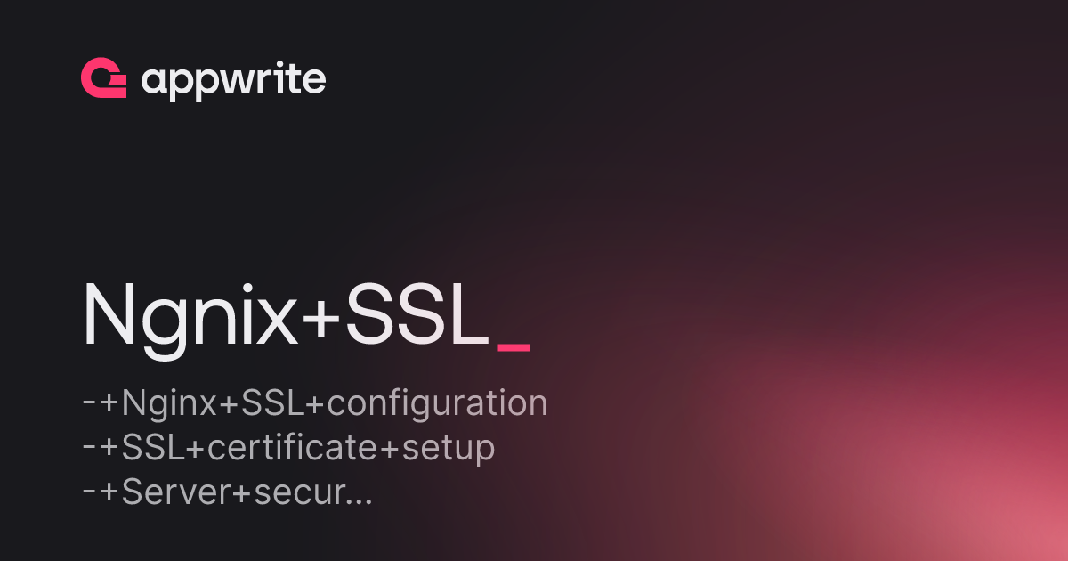 Ngnix Ssl Threads Appwrite 7419