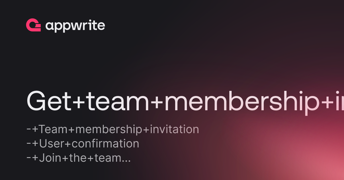 Get team membership invitation to ask user confirmation to join the ...
