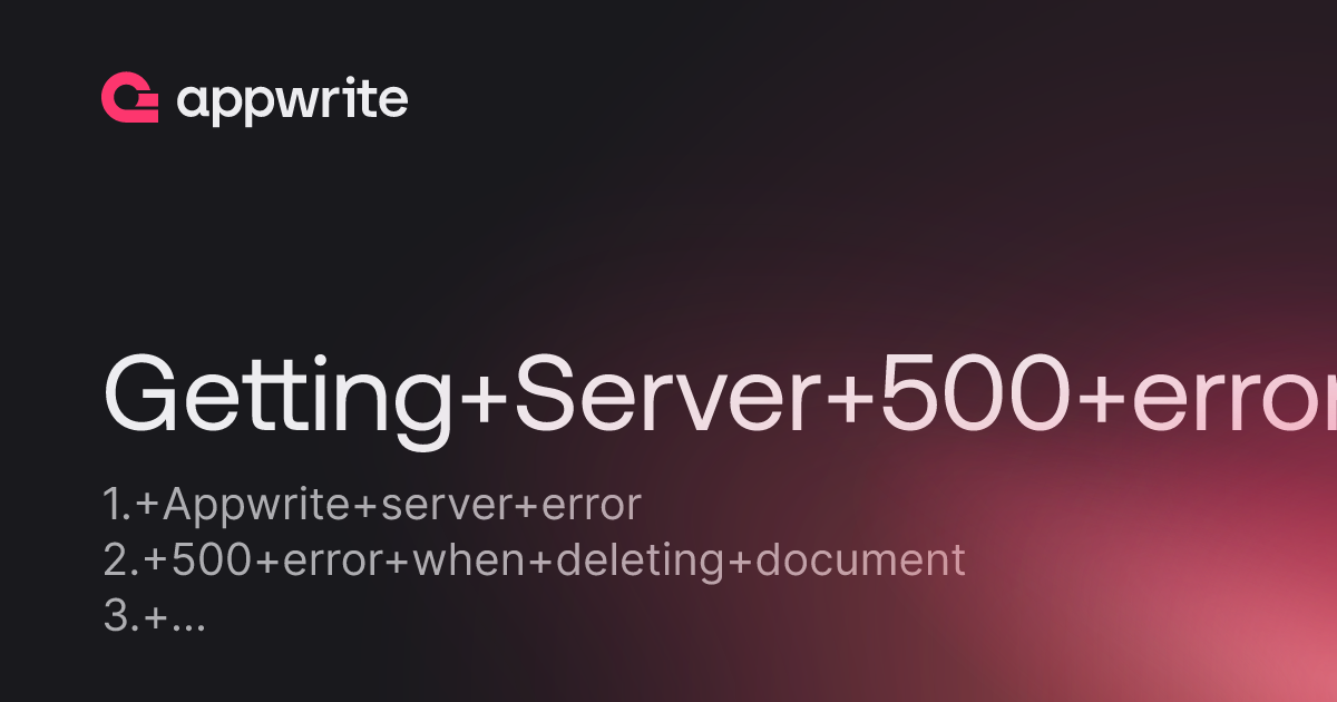 Getting Server 500 Error When Trying To Delete Document Or Update Relationship To Null Threads