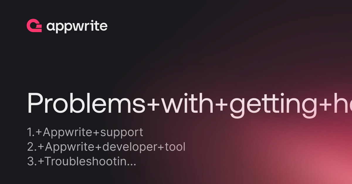 Problems with getting headers in requests - Threads - Appwrite