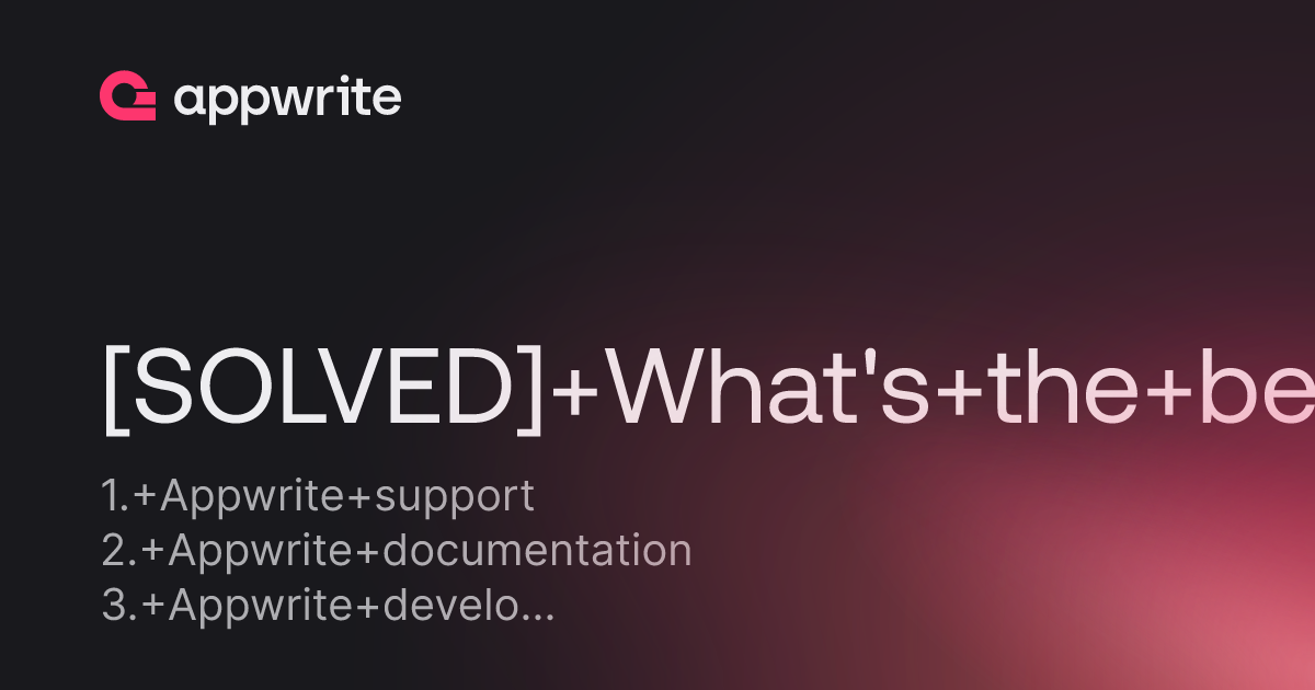 [SOLVED] What's the best way of inserting 17500 documents at once? - Threads - Appwrite