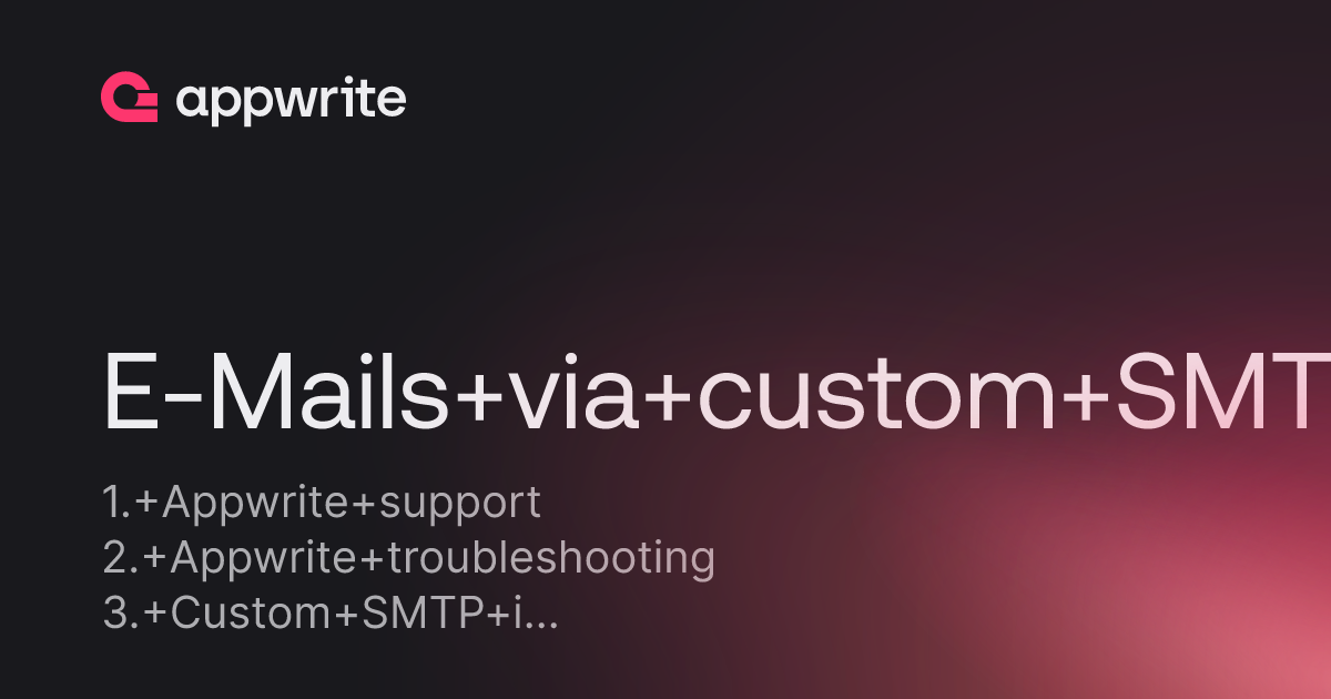 E Mails Via Custom Smtp Are Not Being Sent Cloud Beta Threads