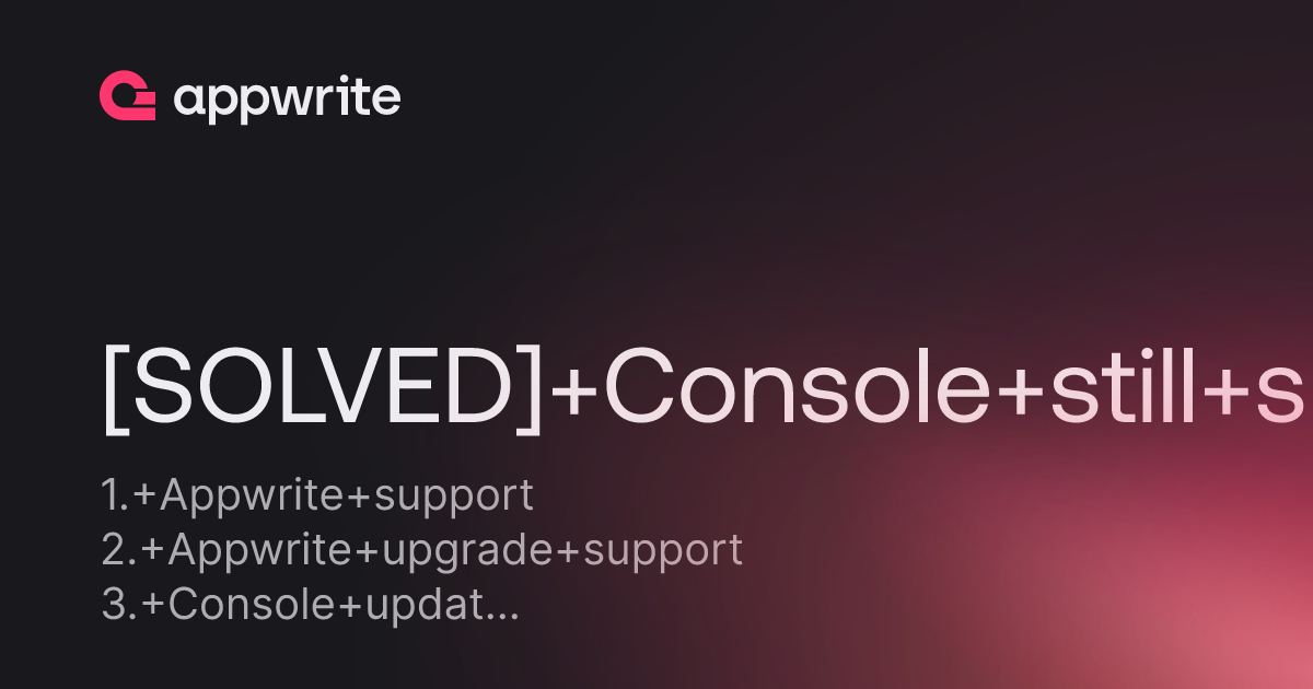 Solved Console Still Shows Old Version After Upgrading Threads