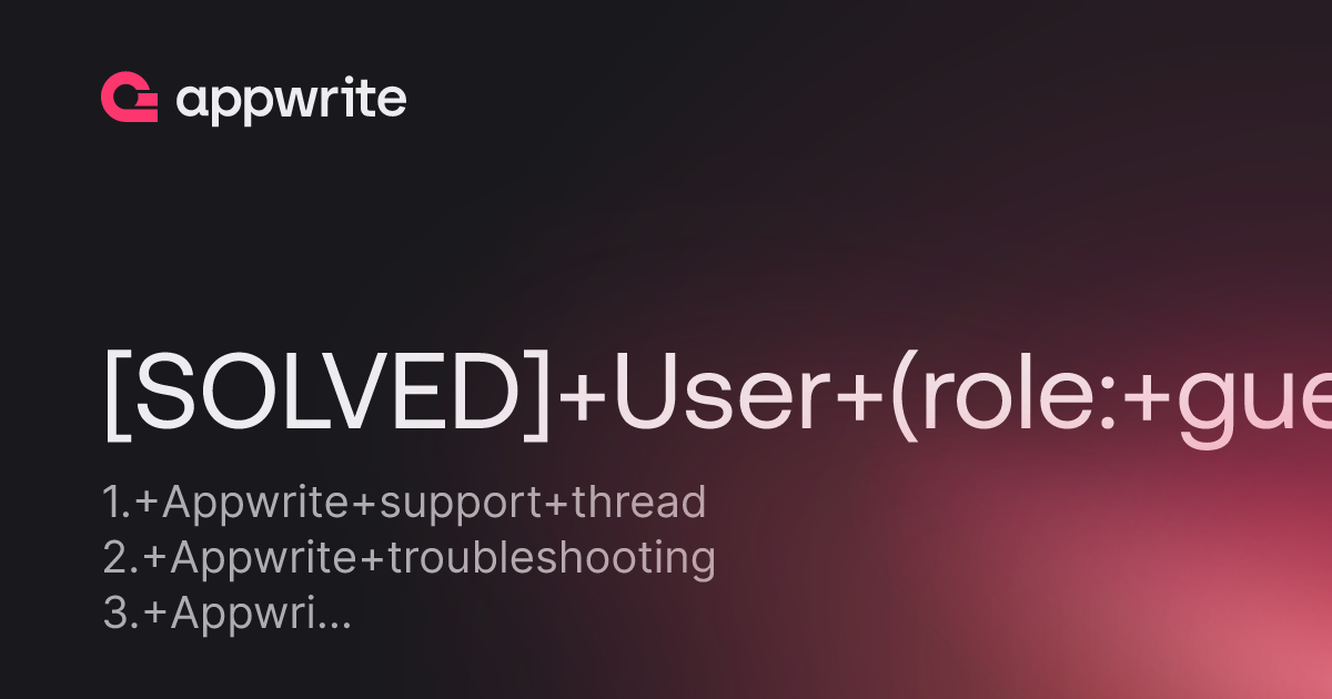 Solved User Role Guests Missing Scope Userswrite Threads