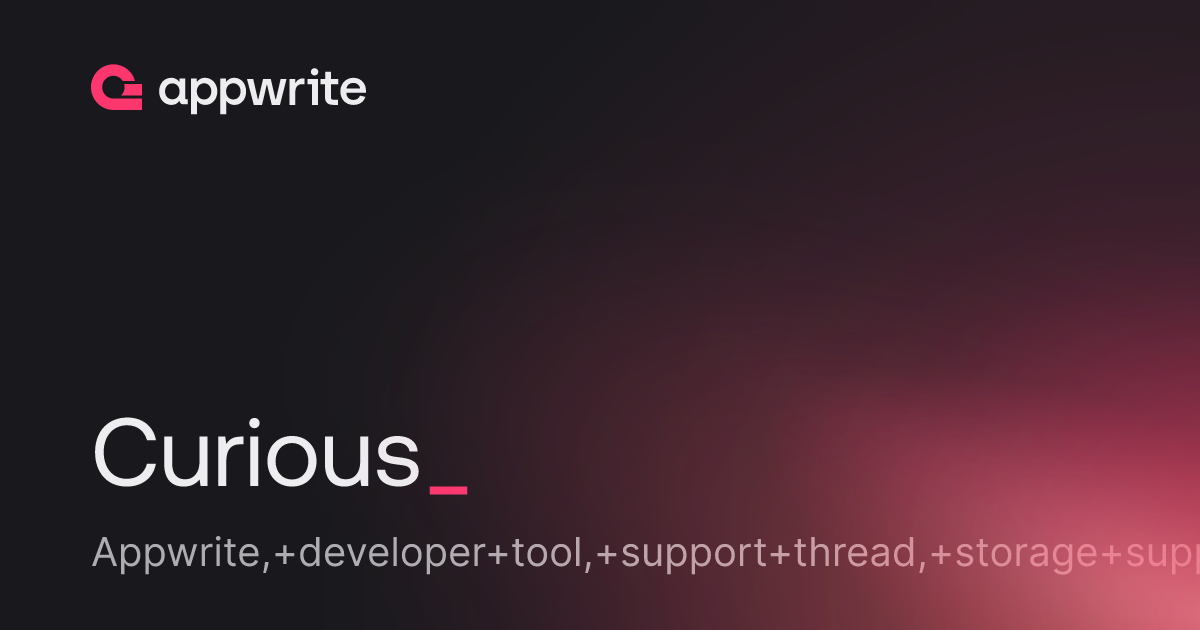 Curious Threads Appwrite