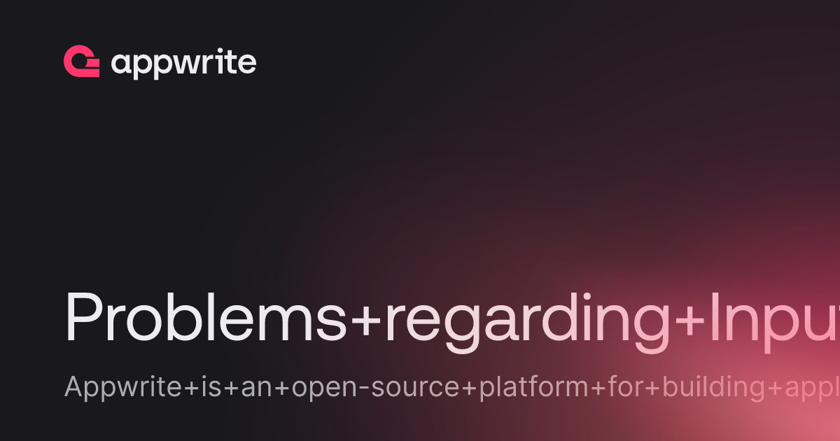 Problems Regarding Inputfile With Node Appwritefile Threads Appwrite