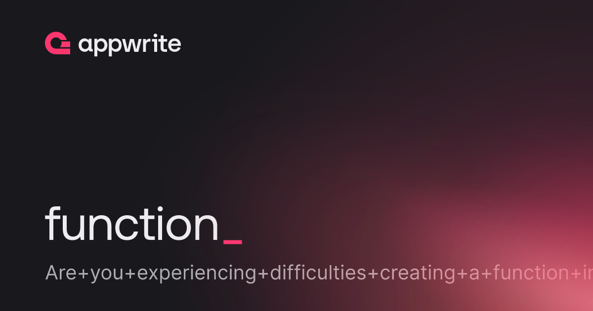 function - Threads - Appwrite