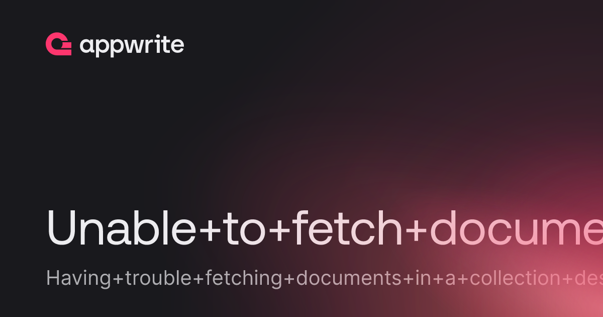 Unable to fetch documents in a collection while having read permission - Threads - Appwrite