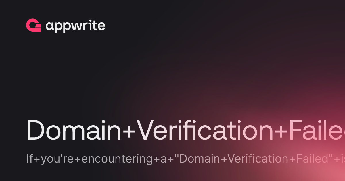 Domain Verification Failed - Fastly Conflict (getmyself.app) - Threads ...