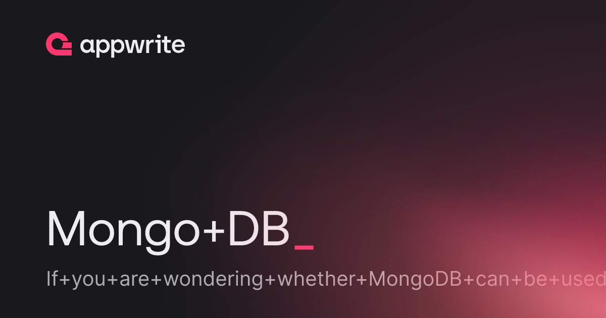 Mongo DB - Threads - Appwrite