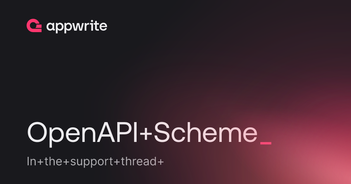 Openapi Scheme Threads Appwrite