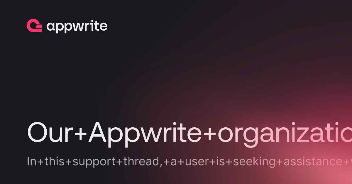 Our Appwrite organization is suspended - Threads - Appwrite