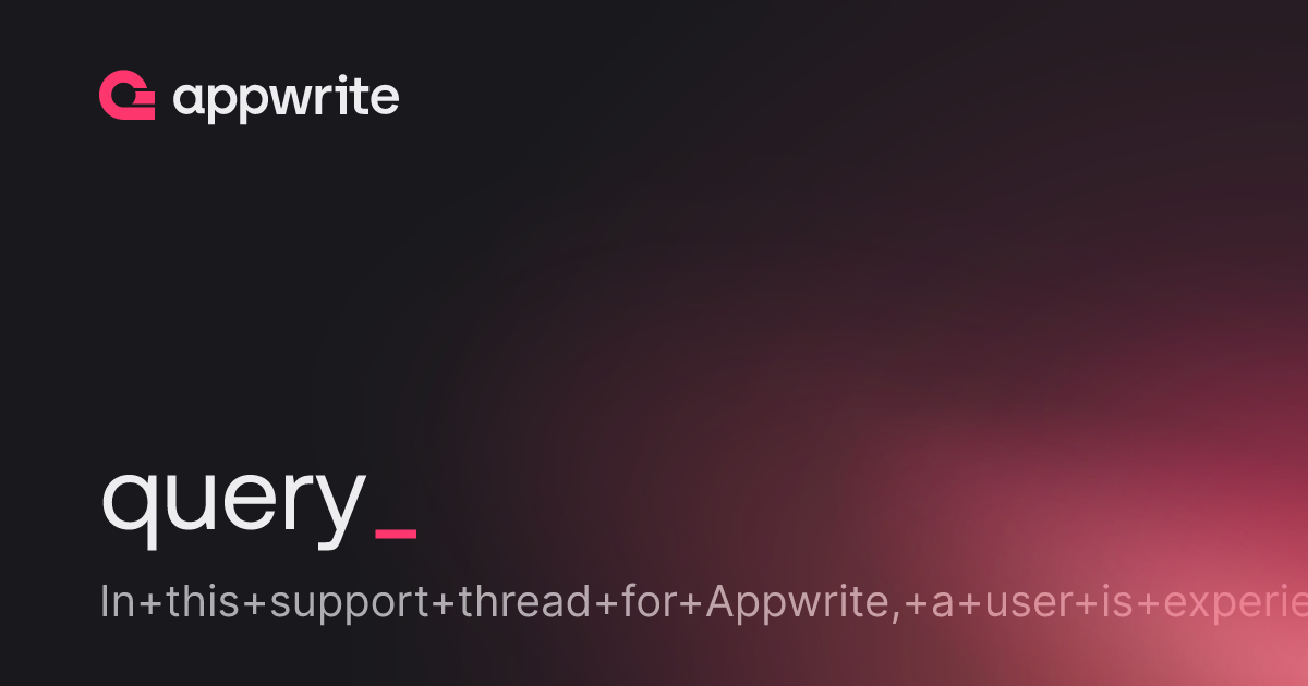 Query Threads Appwrite