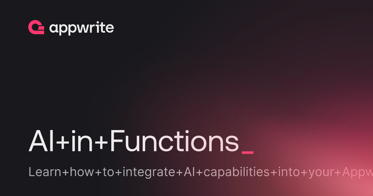AI in Functions - Docs - Appwrite