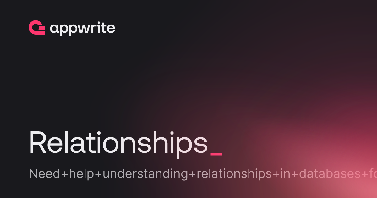 Relationships Threads Appwrite