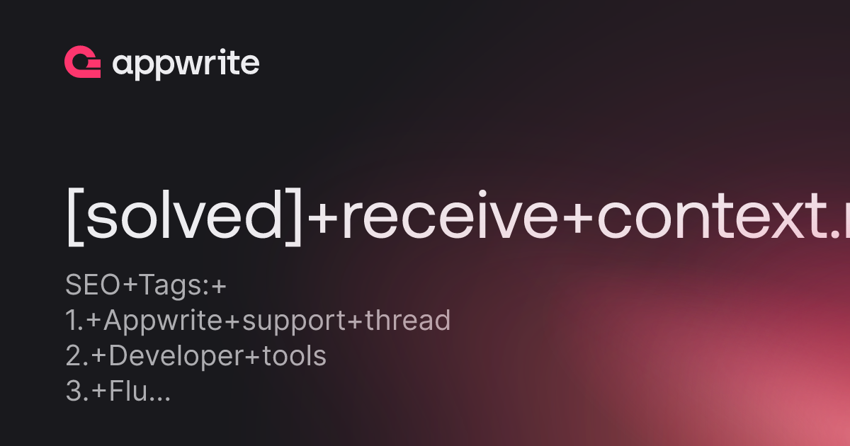 [solved] receive context.res.send from client - Threads - Appwrite