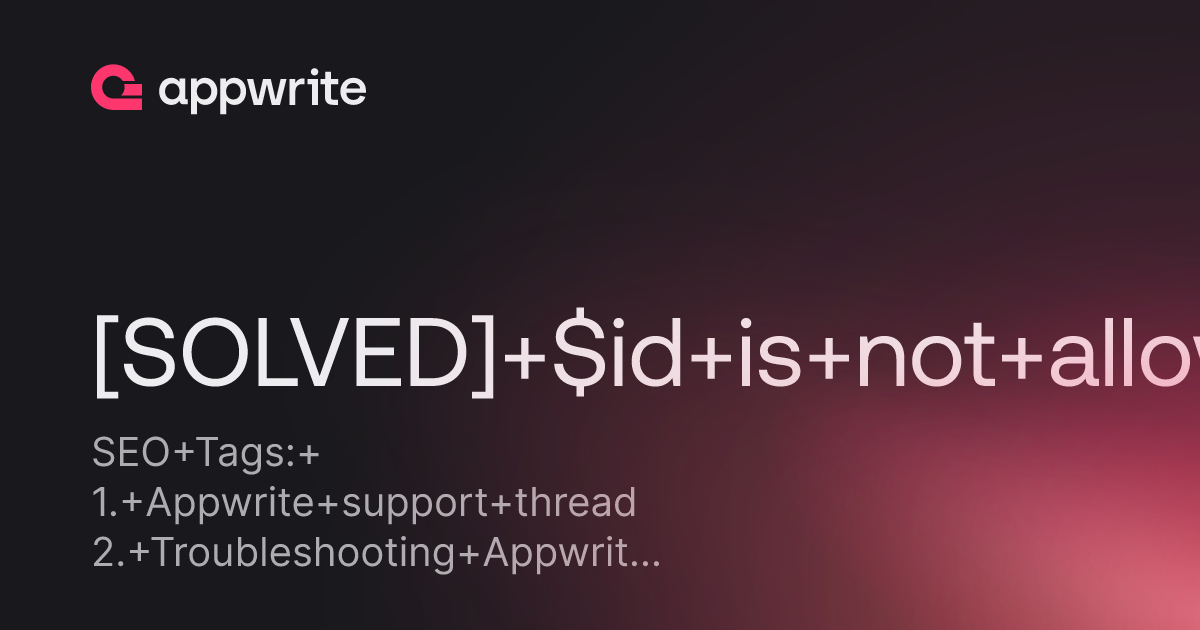 Solved Id Is Not Allowed For Creating New Documents Try Update