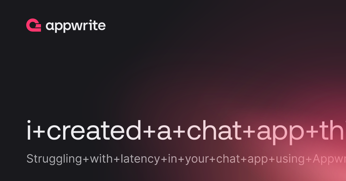 i created a chat app this use appwrite realtime connection, but facing an issue regarding ...