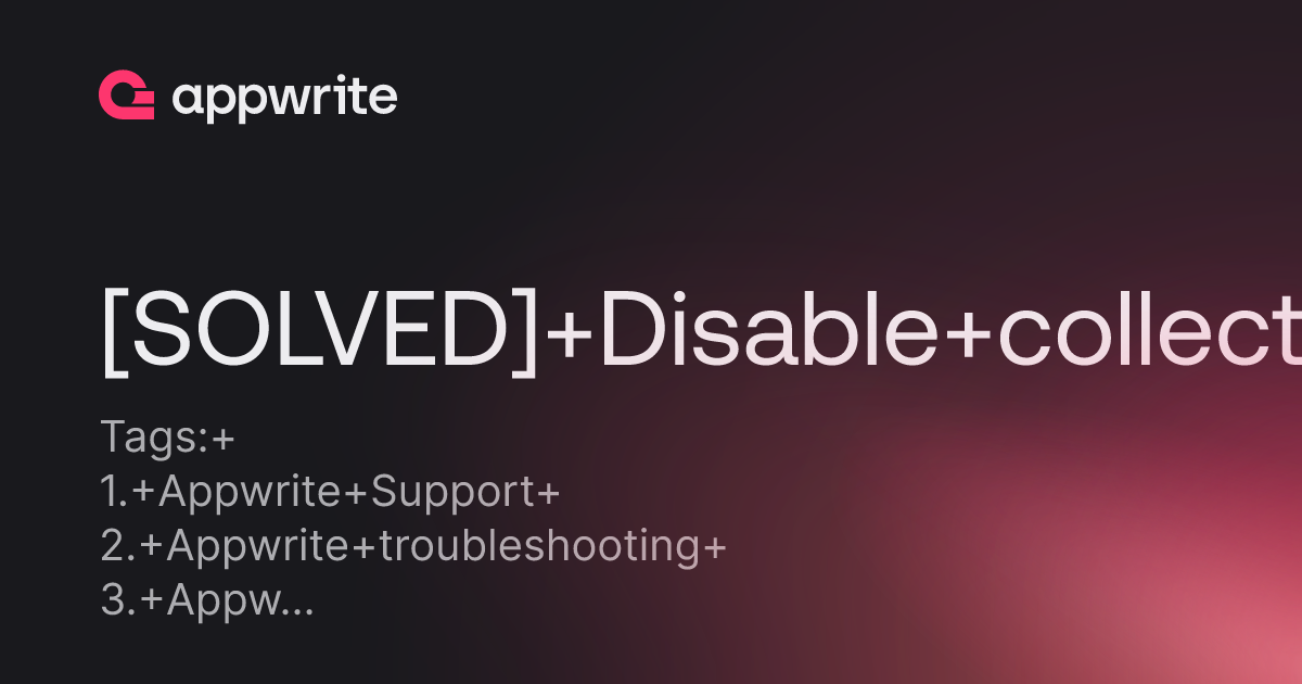 Solved Disable Collection Lost Access Internal 500 Threads