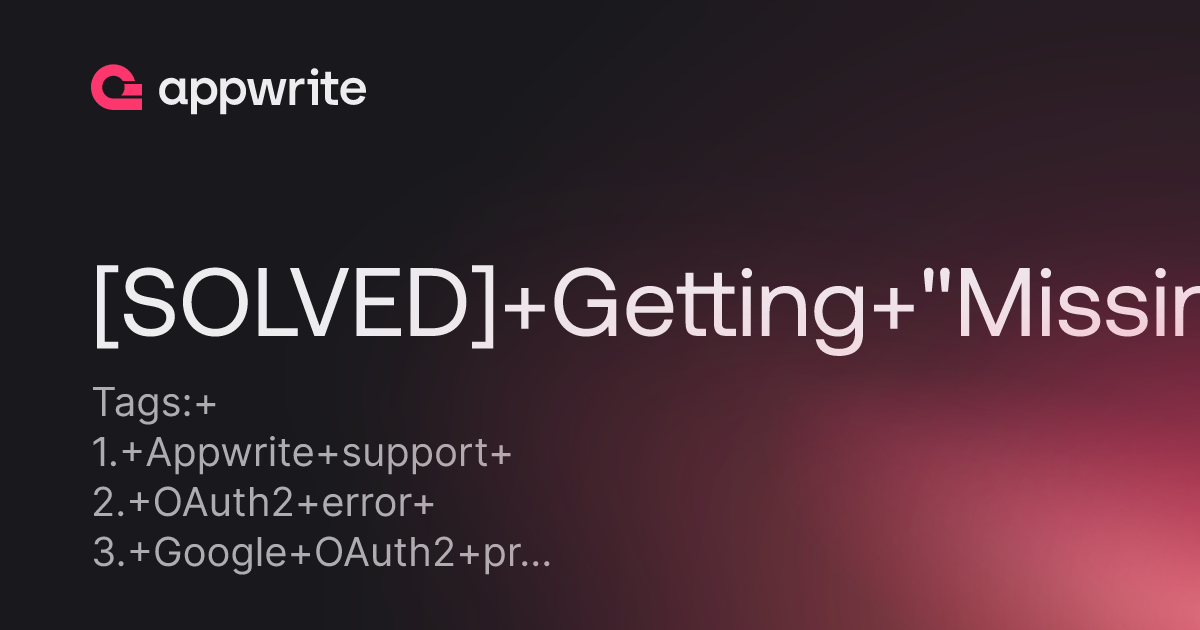 [SOLVED] Getting "Missing Redirect URL" error when using the google OAuth2 provider. - Threads ...