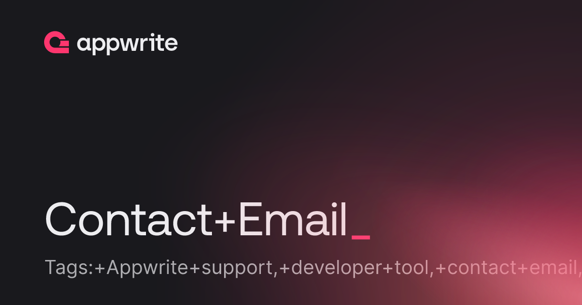 Contact Email Threads Appwrite