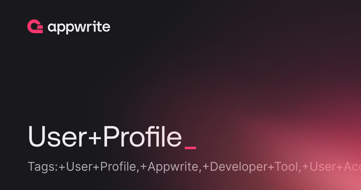 User Profile - Threads - Appwrite