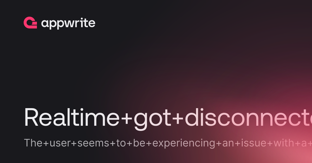 Realtime got disconnected. Reconnect will be attempted in 1 seconds ...