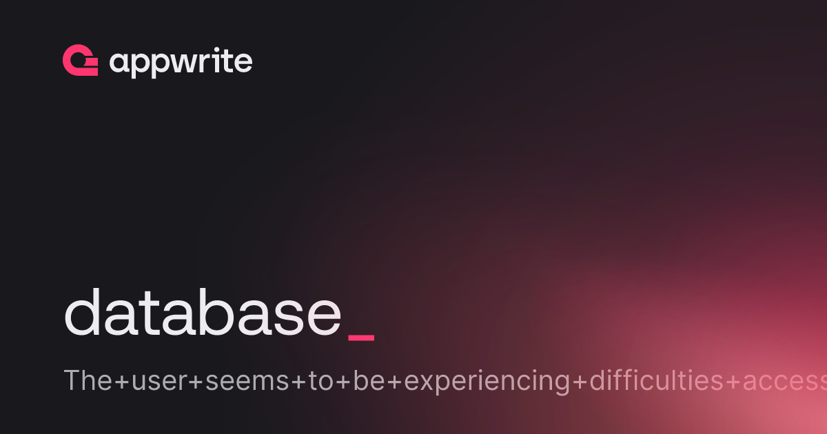 Database Threads Appwrite