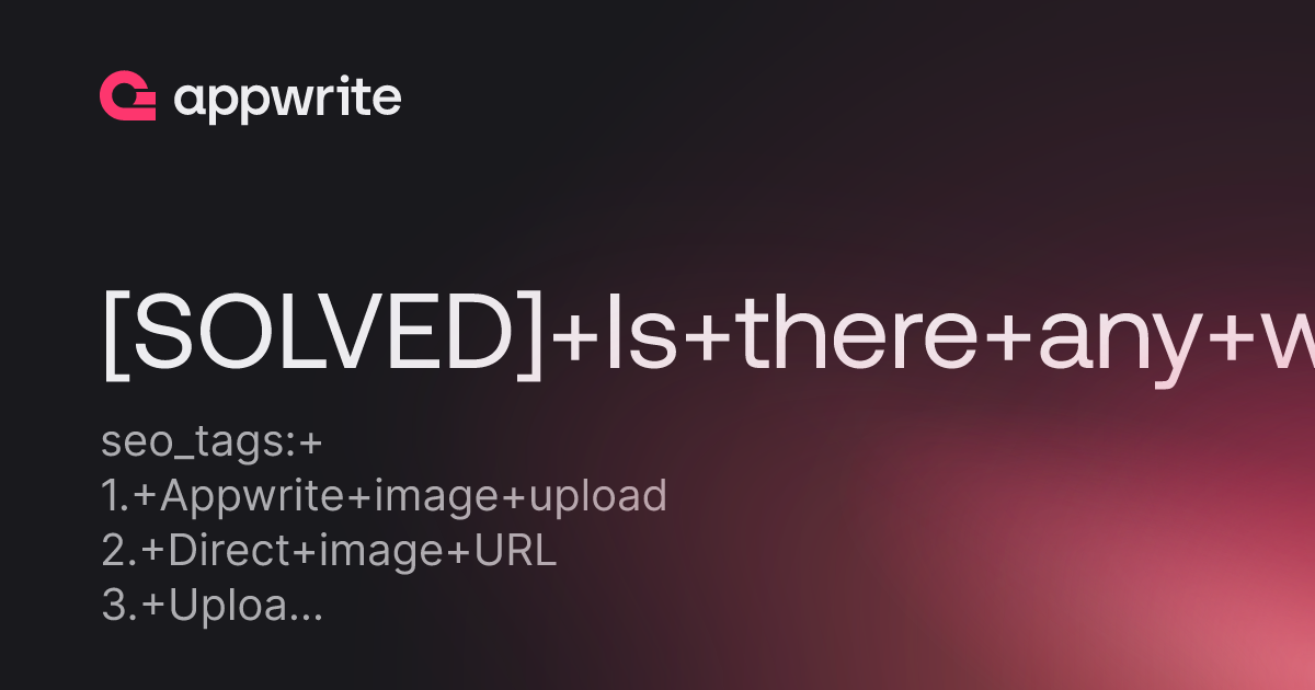 Solved Is There Any Way To Get The Image Url Directly After Uploading A Image Threads