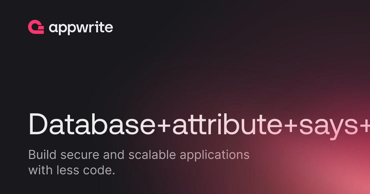 Database Attribute Says Processing And Cant Be Edited Deleted Threads Appwrite