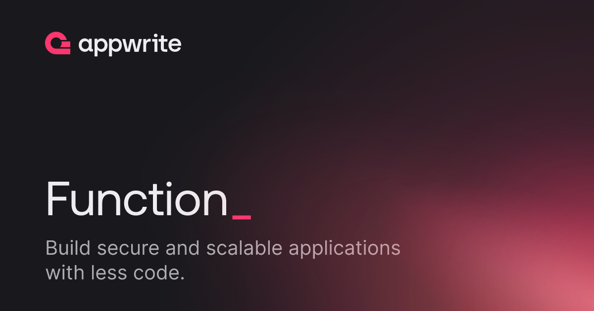 Function Docs Appwrite