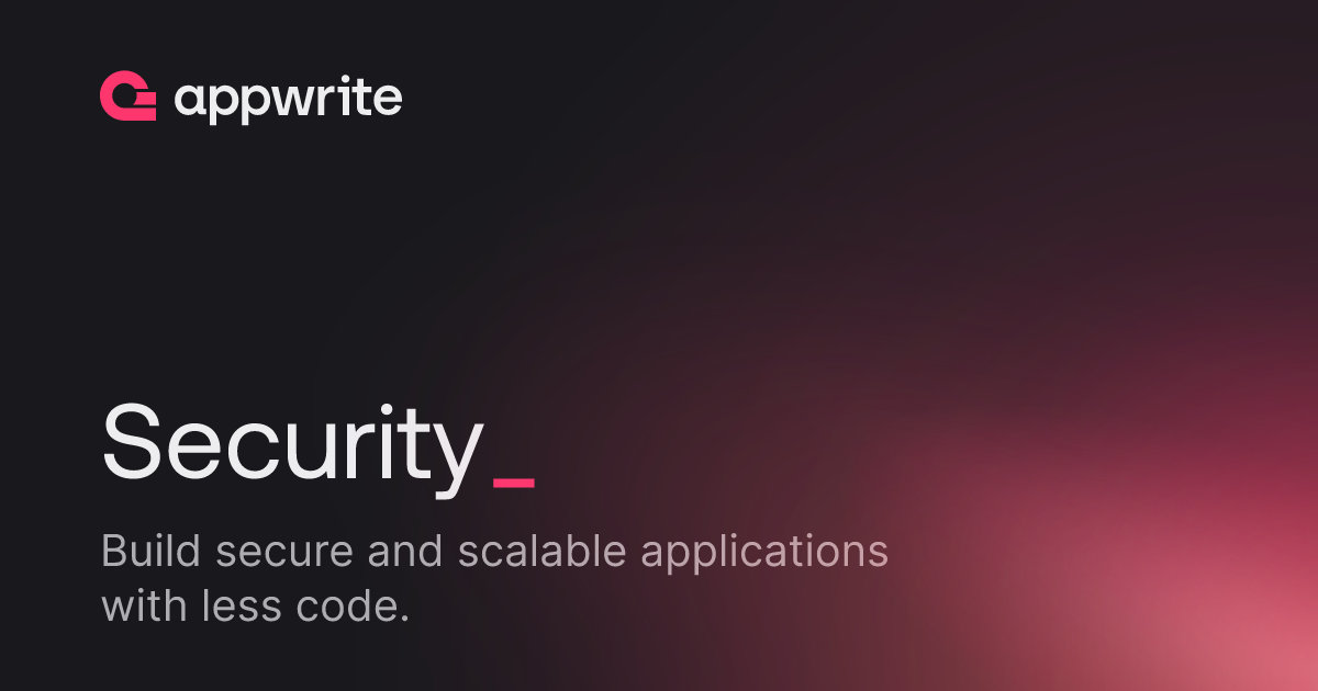 Security Docs Appwrite