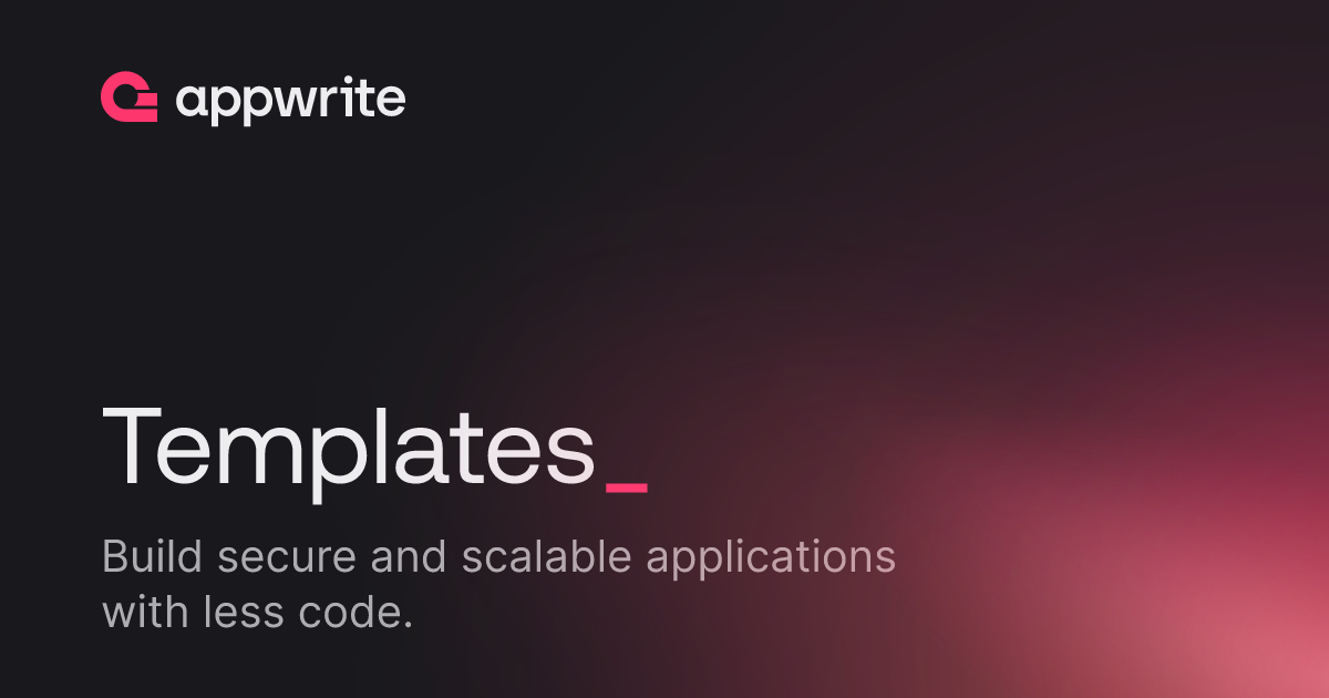 Templates Docs Appwrite