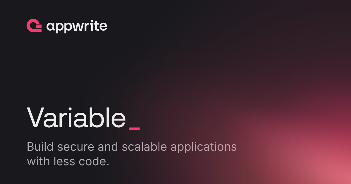 Variable Docs Appwrite