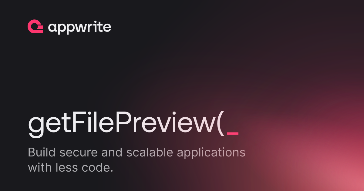 Getfilepreview Not Working In Safari Threads Appwrite